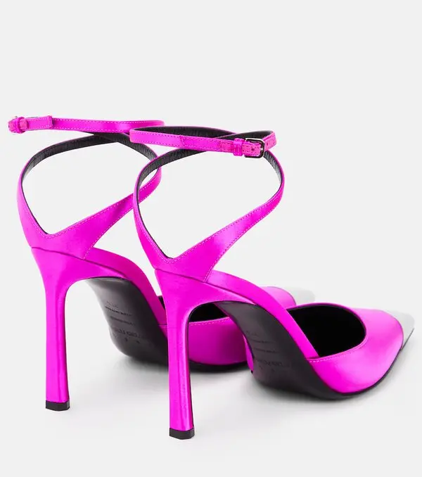 AREA Amazona Slingback Leather Pumps