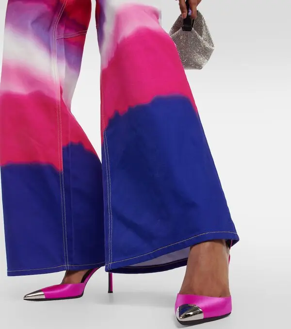 AREA Amazona Slingback Leather Pumps