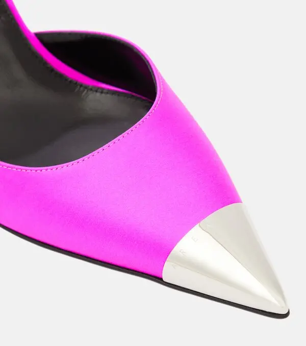 AREA Amazona Slingback Leather Pumps