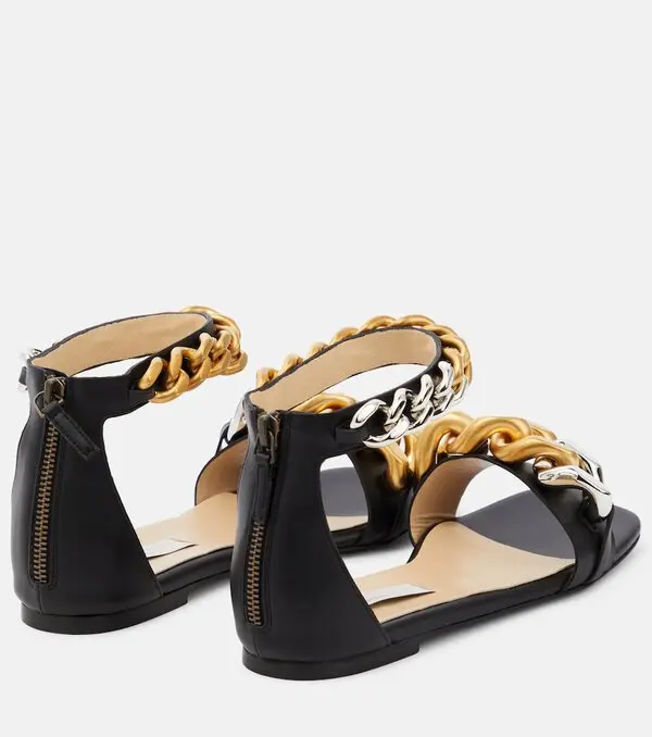 Stella McCartney Falabella Embellished Flat Sandals