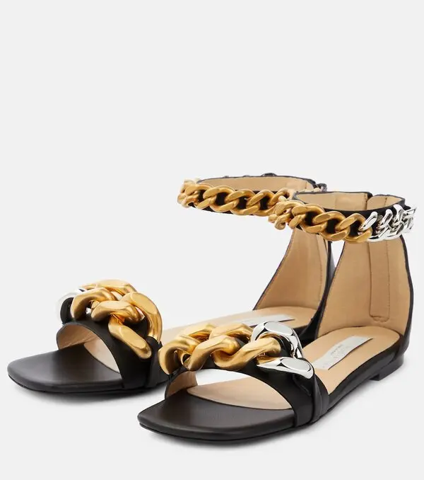 Stella McCartney Falabella Embellished Flat Sandals