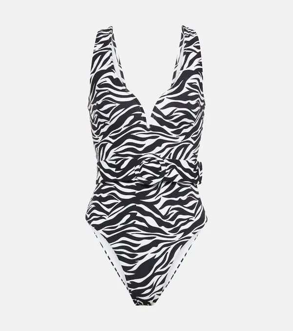 ALEXANDRA MIRO Kiki V-neck Swimsuit - Black