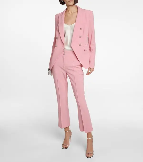 Veronica Beard Kean High-rise Trousers - Pink