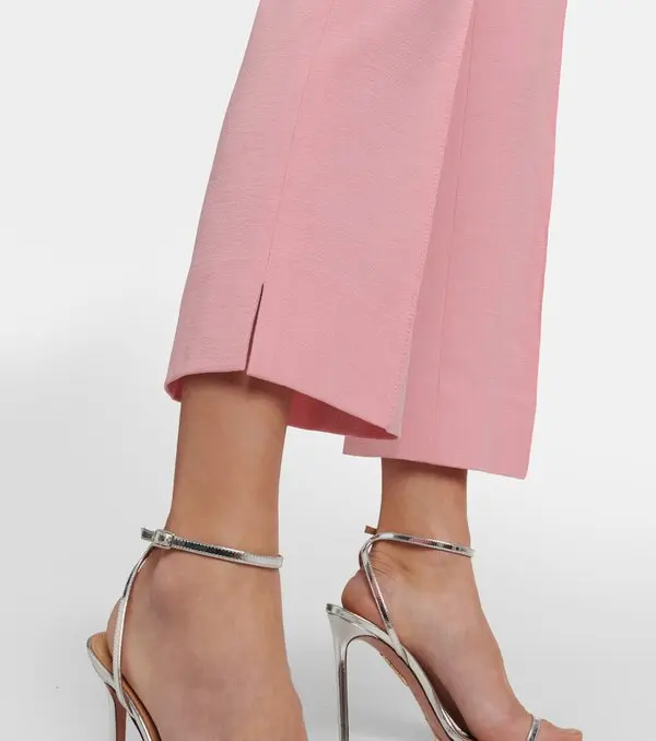 Veronica Beard Kean High-rise Trousers - Pink