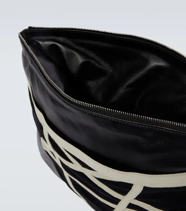 Rick Owens Pentabrief Leather Pouch
