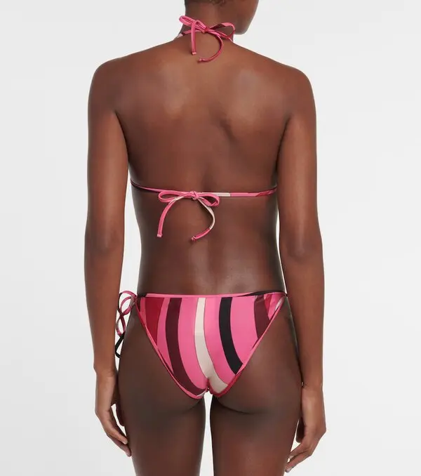 Emilio Pucci Marmo Bikini Top