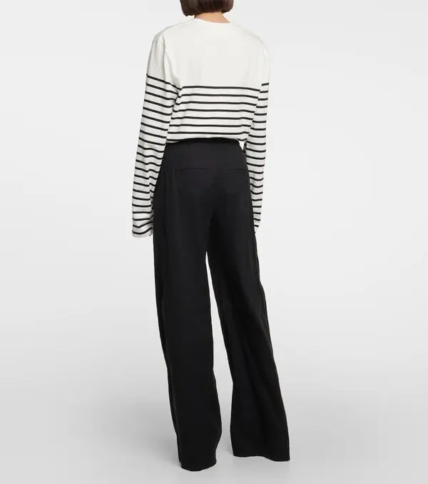 Veronica Beard Rimini Belted Wide-leg Pants