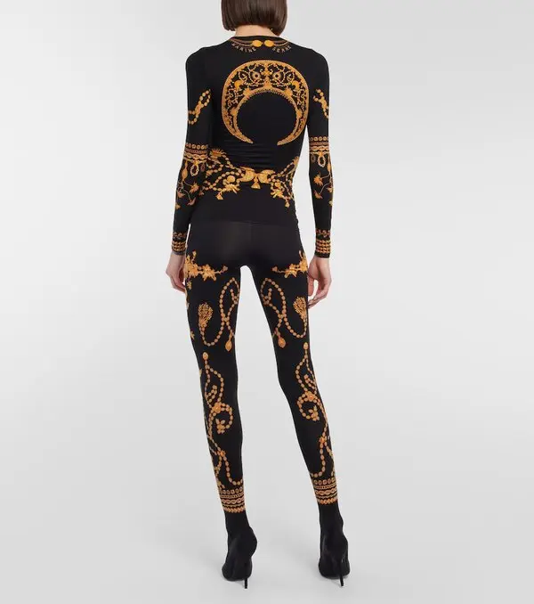 MARINE SERRE Printed Jersey Top