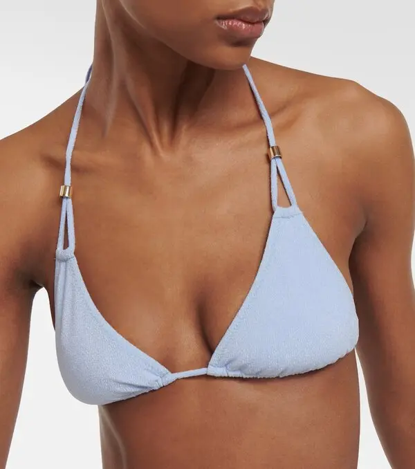 Heidi Klein Misty Lagoon Triangle Bikini Top