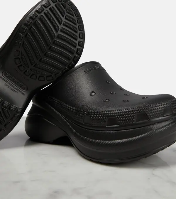 Balenciaga X Crocs Platform Slides