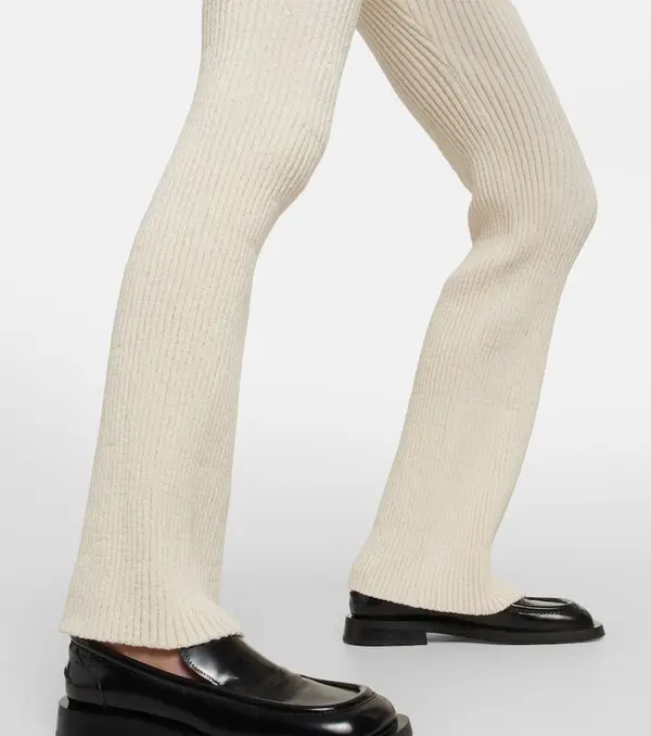 Ami Ribbed-knit Pants