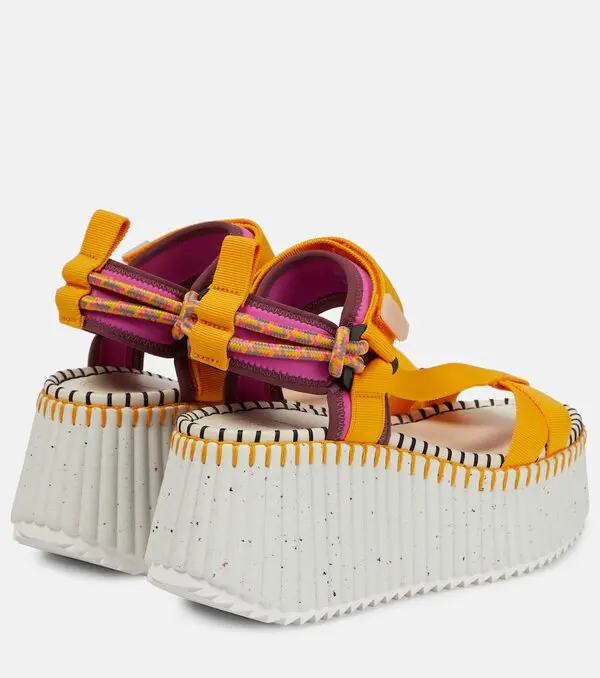 Chloé Nama Flatform Sandals