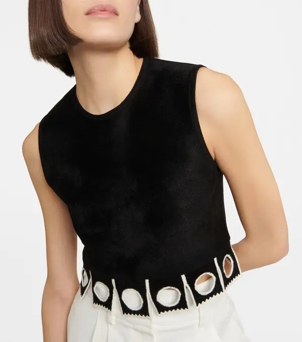 Alaïa Sleeveless Cropped Top