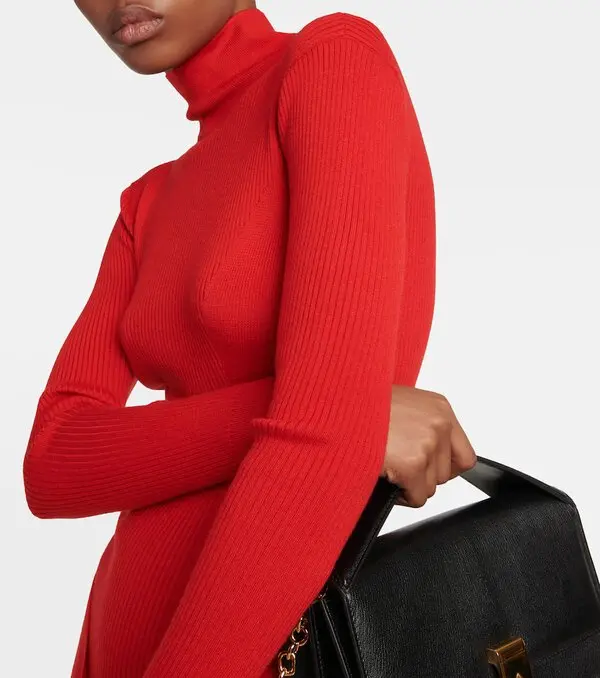 Alaïa Cashmere And Silk Midi Dress