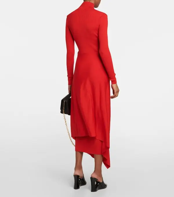 Alaïa Cashmere And Silk Midi Dress