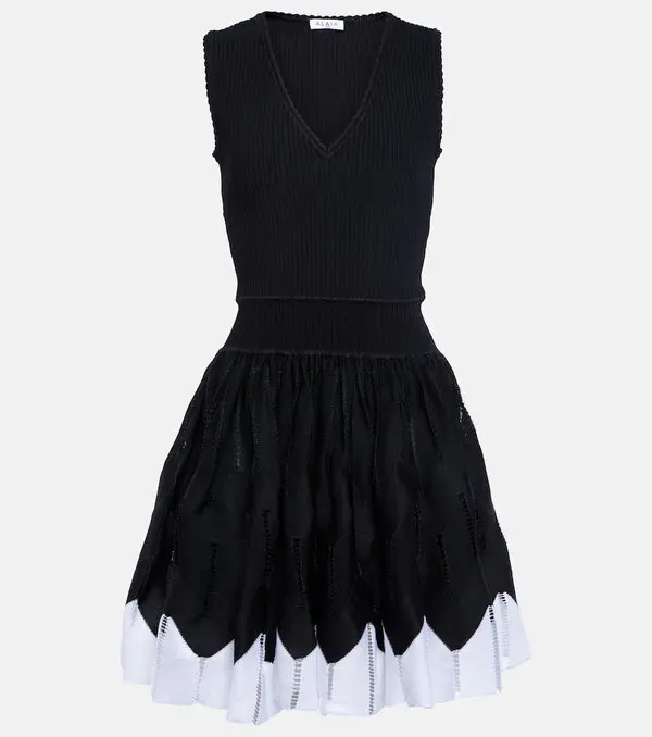 Alaïa V-neck Minidress