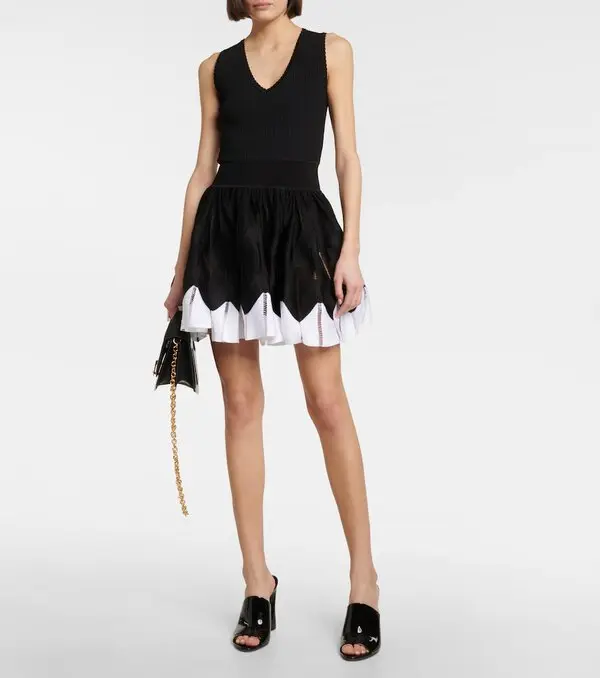 Alaïa V-neck Minidress