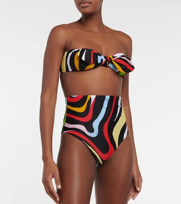 Emilio Pucci Marmo Bikini Top