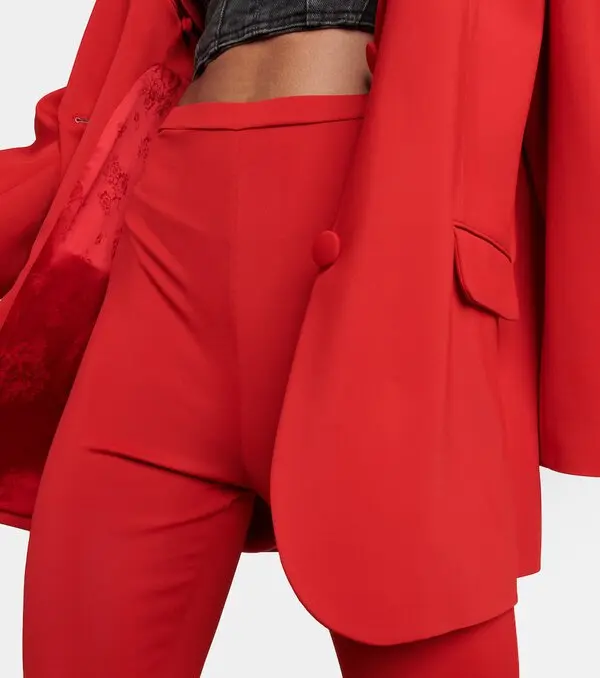 Magda Butrym High-rise Flared Leggings - Red