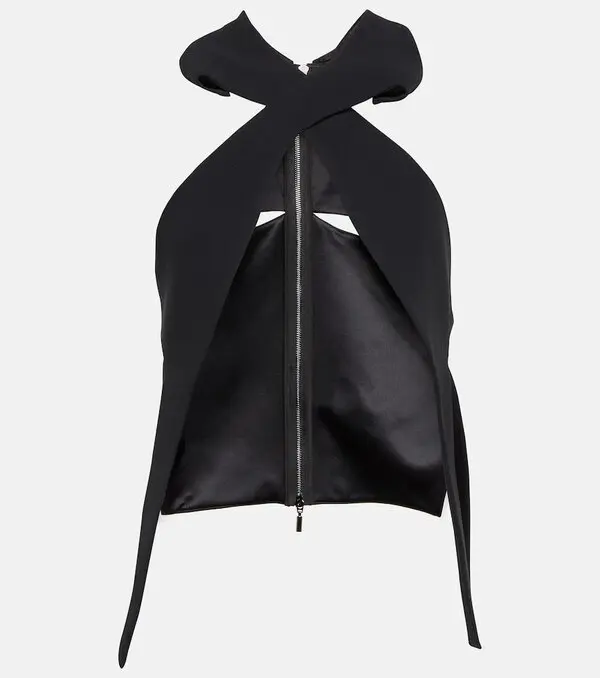 Maticevski Cross Leaf Halterneck Top