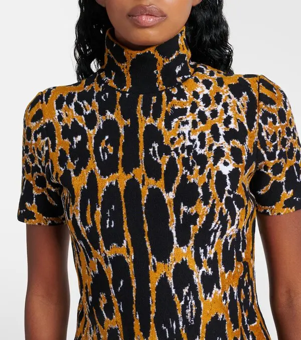 Alaïa Jacquard Mini Dress - Multicoloured
