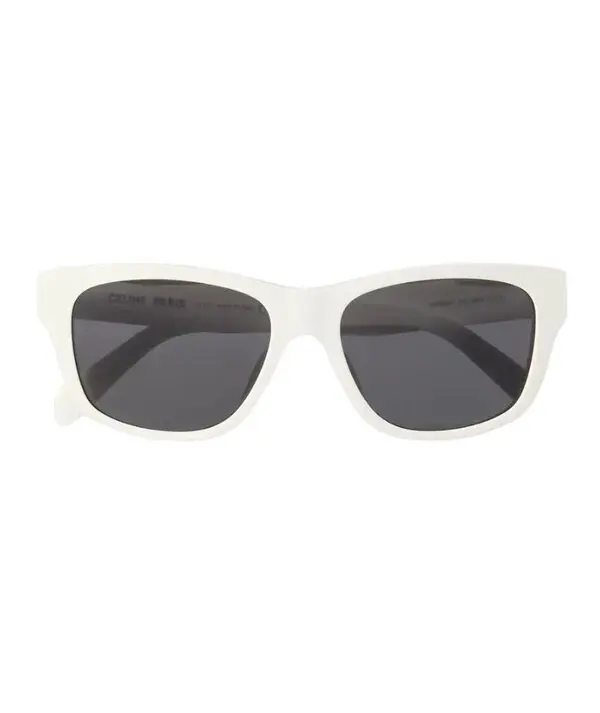 Celine Monochroms Square Sunglasses - Ivory