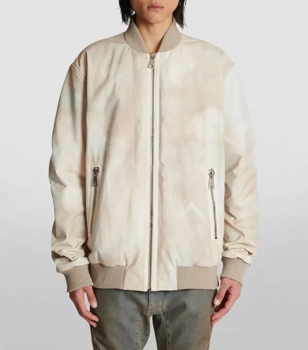 Balmain Desert Print Bomber Jacket