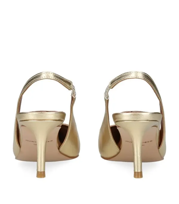 Kurt Geiger Leather Belgravia Slingback Heels 65
