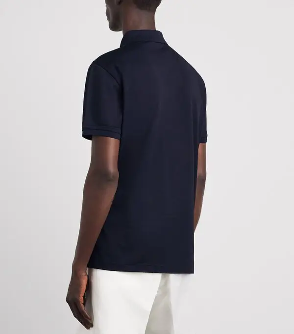 Ralph Lauren Purple Label Custom Slim Polo Shirt - Navy