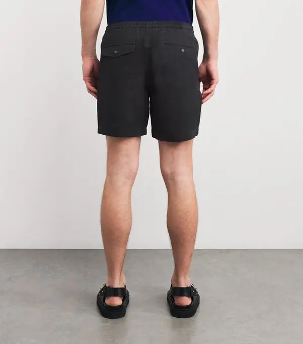 Polo Ralph Lauren Stretch-cotton Logo Shorts - Black