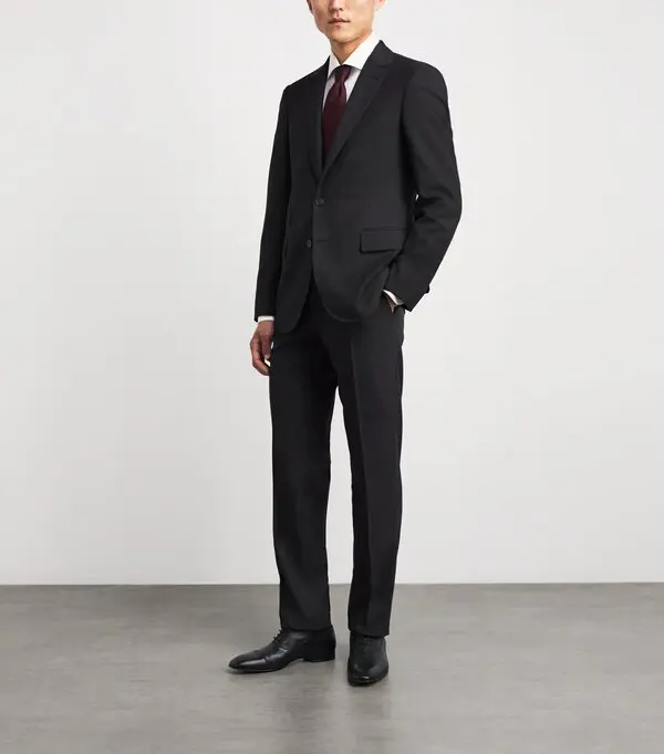 Ralph Lauren Purple Label Wool Serge Gregory 2-piece Suit - Black