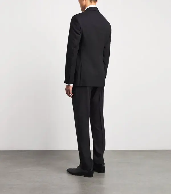 Ralph Lauren Purple Label Wool Serge Gregory 2-piece Suit - Black