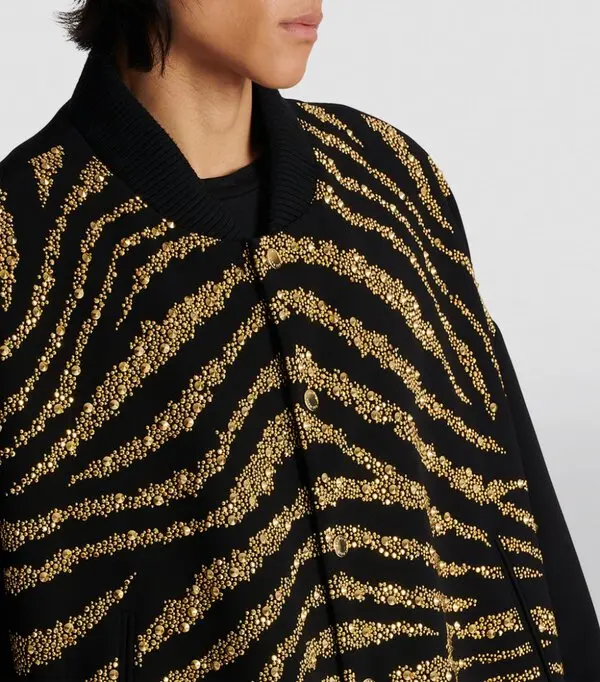 Balmain Embroidered Bomber Jacket