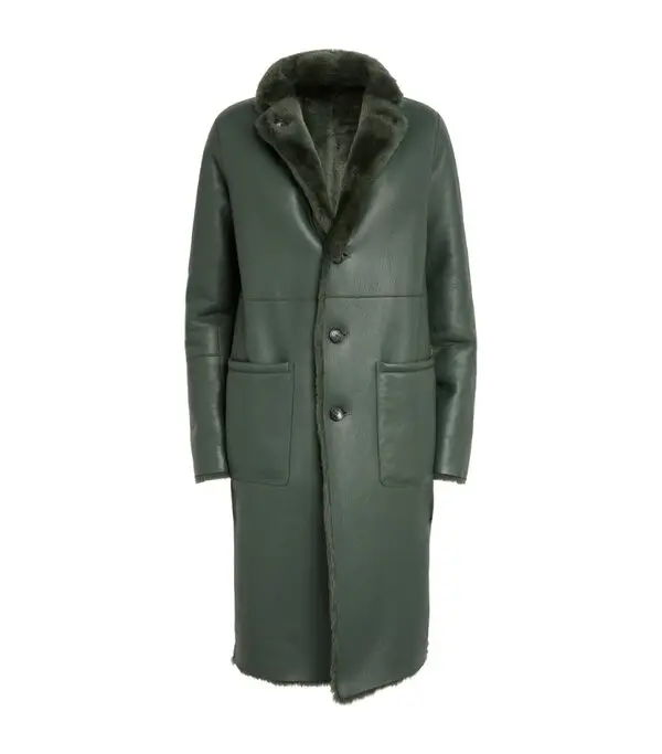 JOSEPH Shearling Brittany Reversible Coat