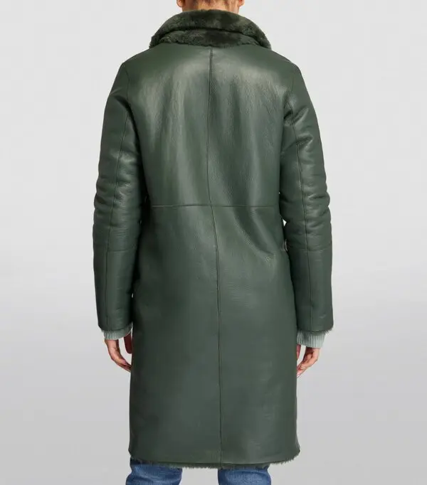 JOSEPH Shearling Brittany Reversible Coat