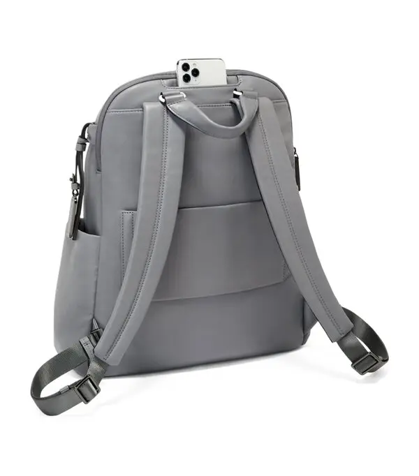 Tumi Leather Voyageur Ruby Backpack