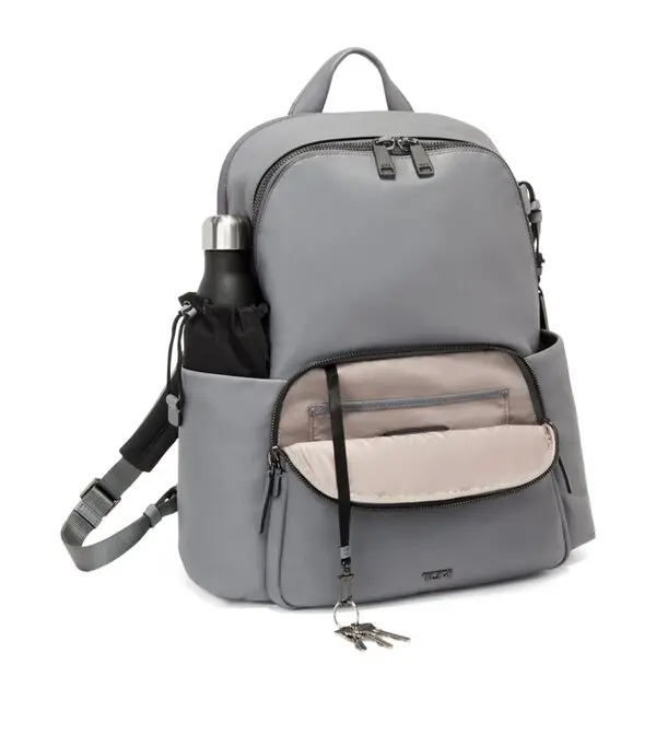 Tumi Leather Voyageur Ruby Backpack