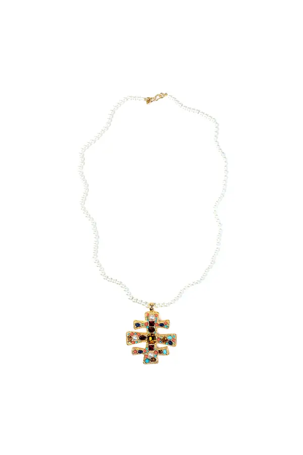 KENNETH JAY LANE Gemstone Pendant Necklace - Multicolor