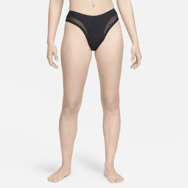 Nike Cheeky Sling Bikini Swim Bottom - Black
