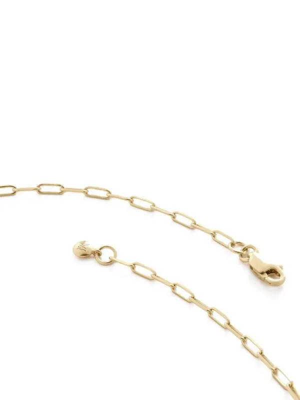 Monica Vinader 14kt Yellow Mini Paperclip Chain Necklace - Gold