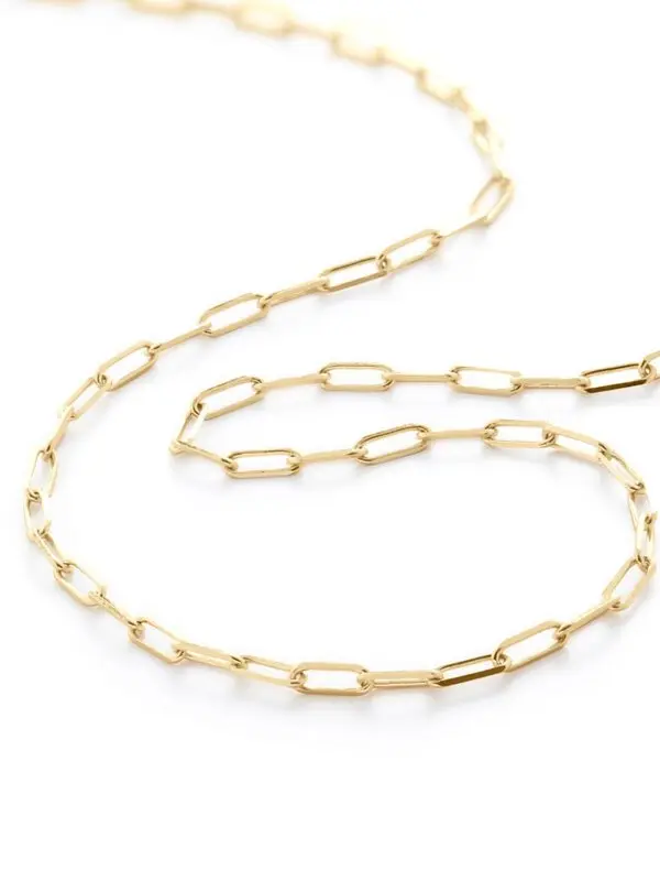 Monica Vinader 14kt Yellow Mini Paperclip Chain Necklace - Gold