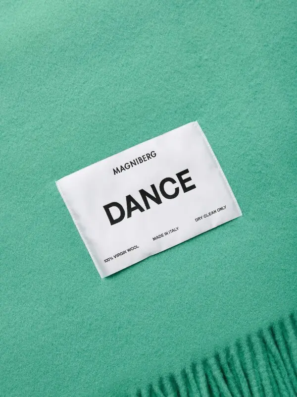 MAGNIBERG Logo-patch Virgin Wool Blanket