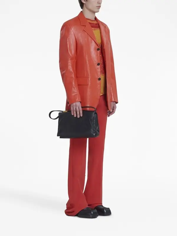 Marni Pressed-crease Flared Trousers - Red