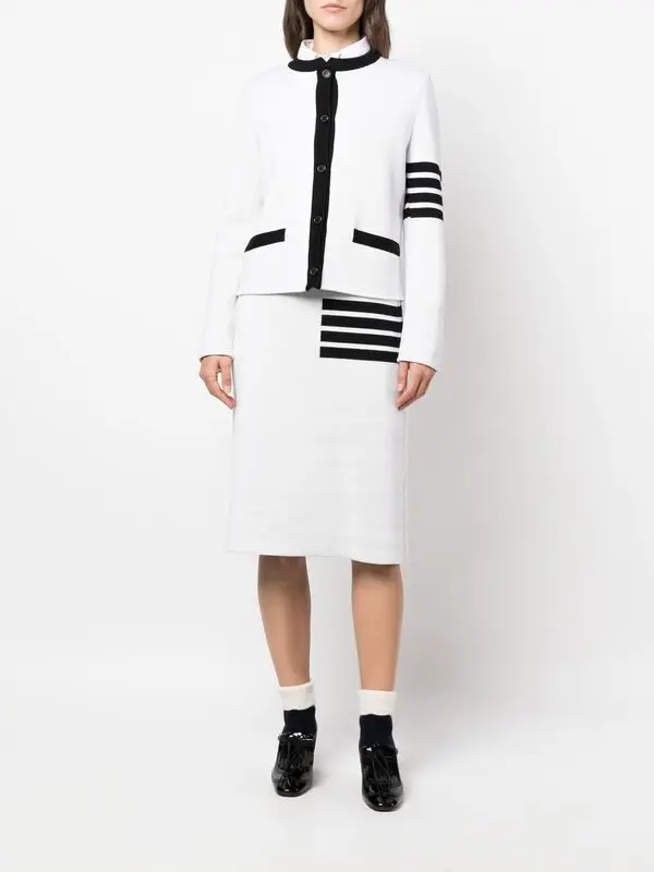 Thom Browne 4-bar Stripe Cardigan