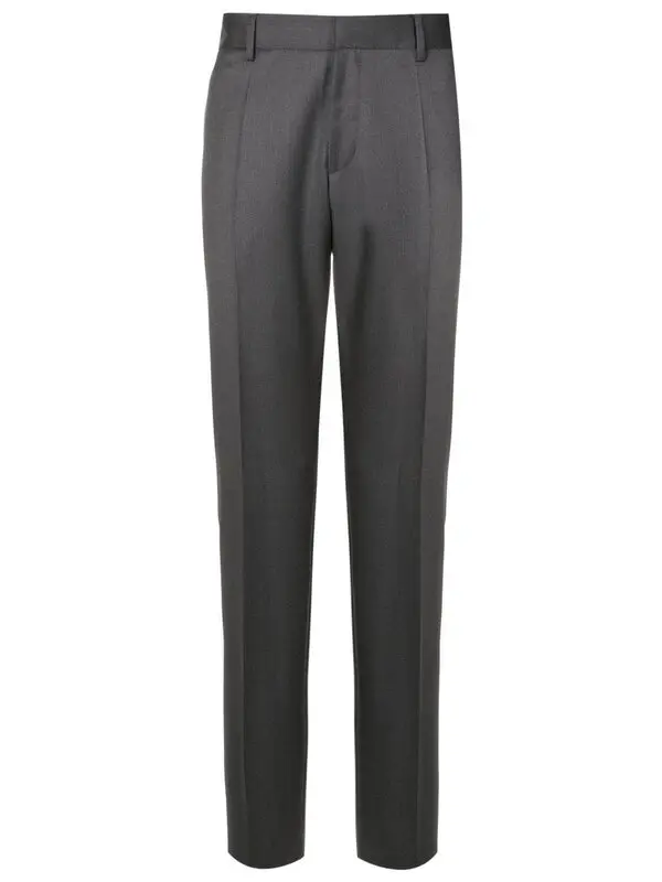 BOSS Straight-leg Tailored Trousers - Grey