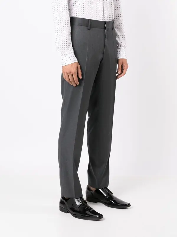 BOSS Straight-leg Tailored Trousers - Grey