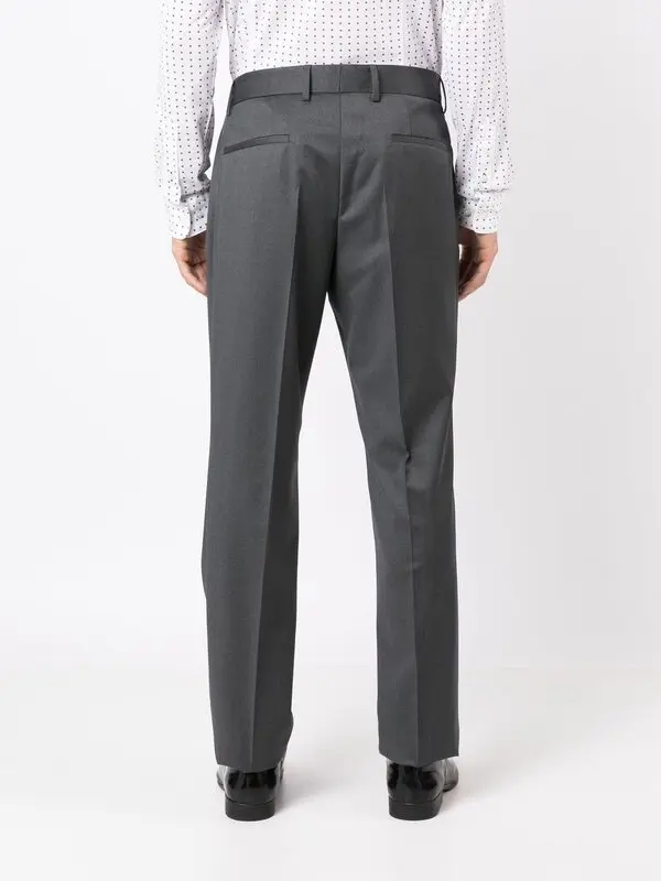 BOSS Straight-leg Tailored Trousers - Grey
