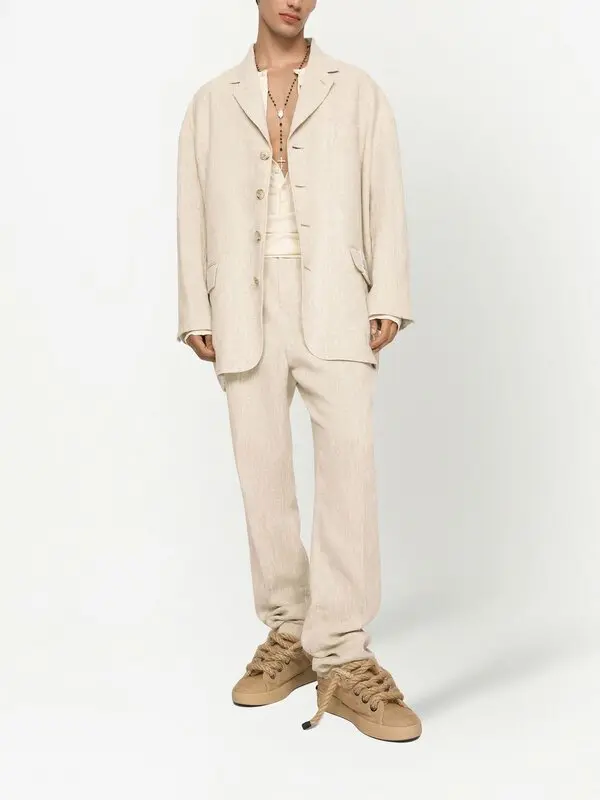 Dolce & Gabbana Logo-patch Single-breasted Blazer