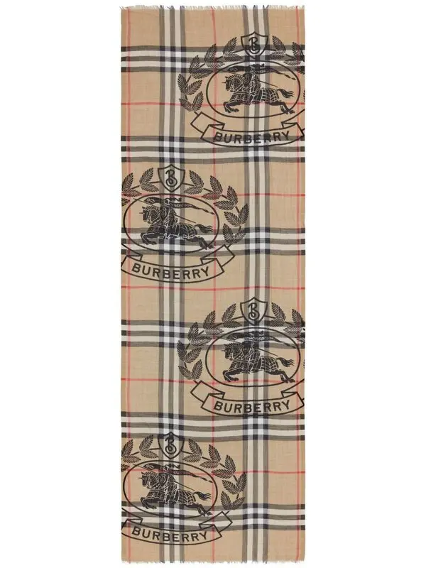 Burberry Monogram Logo Skinny Scarf
