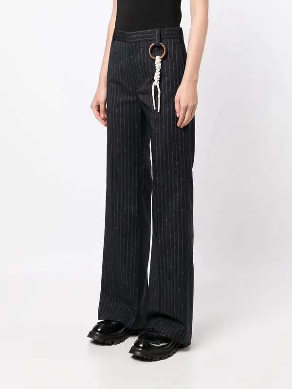 CHARLES JEFFREY Pinstripe Straight-leg Trousers
